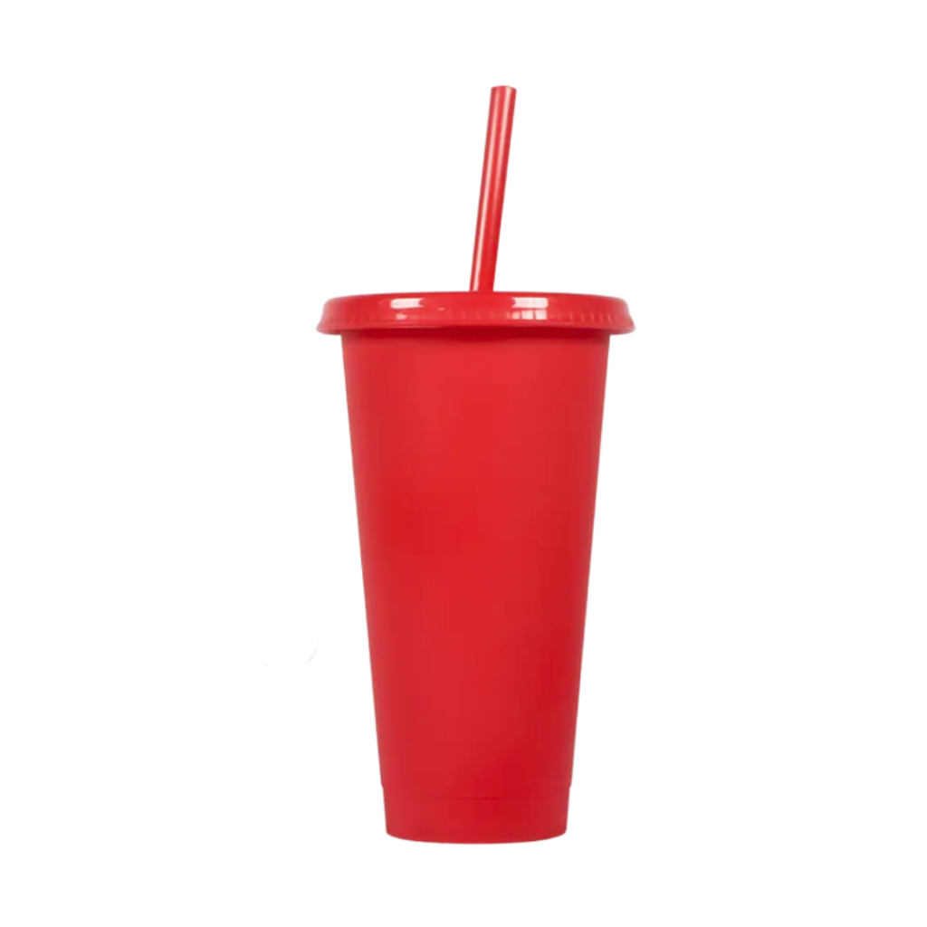 Vaso Plástico Duro Con Tapa Y Sorbito – Latorre Online